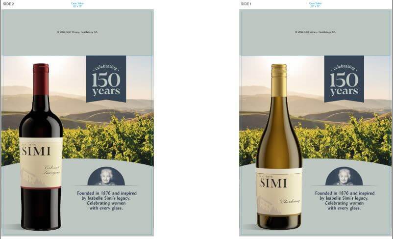 SIMI 150th Anniversary Double Sided Case Talker - Ready To Print