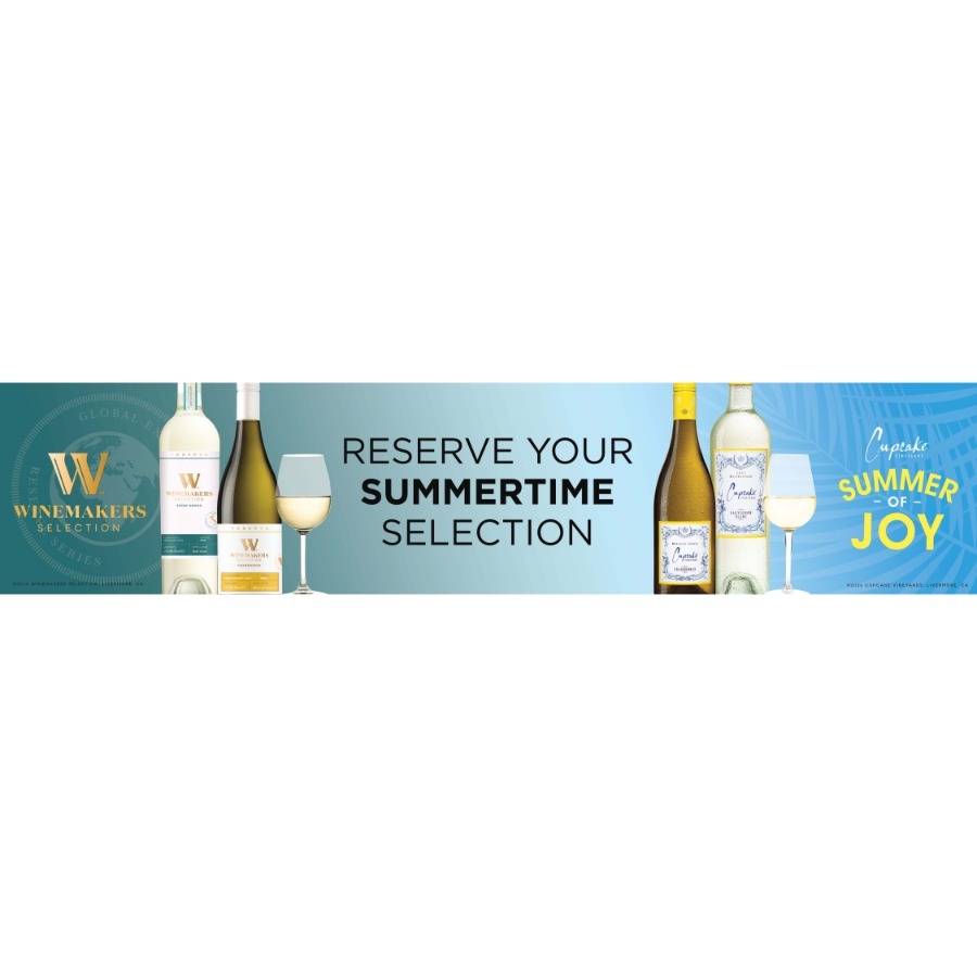 Winemakers Reserve X Cupcake End Cap Header - Ready To Print