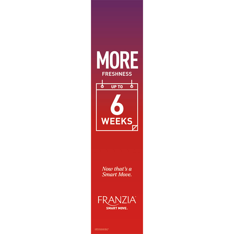 Franzia Weekender Rack with Header and Side Panels - Ready To Print