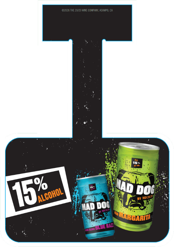 MAD DOG by MD 20/20 Shelf Wobbler - Ready To Print
