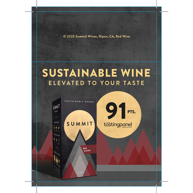 Summit Flow Shelf Talker - Red Blend - Ready To Print